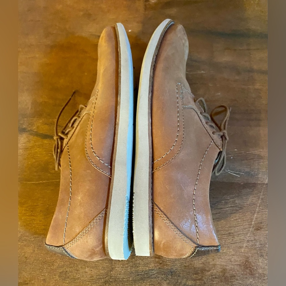 Clarks Atticus Lt Lace Dark Tan Leather - Gem